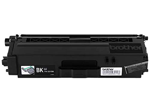 Brother Genuine TN-331BK (TN331BK) Black Laser Toner Cartridge 2-Pack