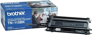 original brother tn-115bk (tn115bk) 5000 yield black toner cartridge – retail