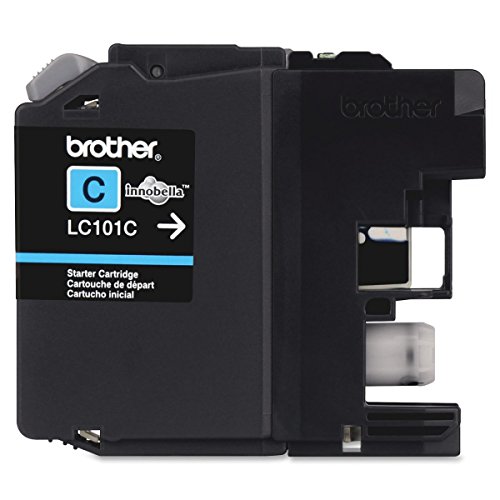 Brother LC101C, LC101C INK, 300 PAGE-YIELD, CYAN, 5 EA