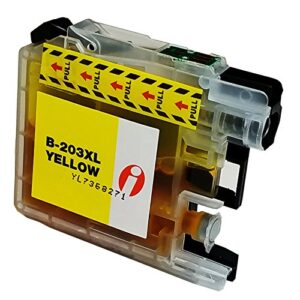 INK4WORK 4 Pack Replacement Ink Cartridge for Brother LC203 XL LC203XL (1 Black, 1 Cyan, 1 Magenta, 1 Yellow) for MFC-J460DW MFC-J480DW MFC-J485DW MFC-J680DW MFC-J880DW MFC-J885DW