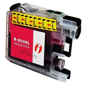 INK4WORK 4 Pack Replacement Ink Cartridge for Brother LC203 XL LC203XL (1 Black, 1 Cyan, 1 Magenta, 1 Yellow) for MFC-J460DW MFC-J480DW MFC-J485DW MFC-J680DW MFC-J880DW MFC-J885DW