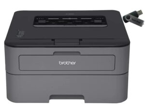 brother compact monochrome laser printer 2300 series, automatic duplex printing, 250-sheet, prints up to 27 ppm, amazon dash replenishment ready, tech deal usb