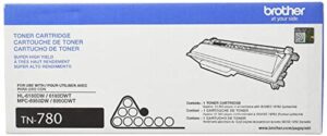 brother genuine tn-780 (tn780) super high yield black laser toner cartridge 2-pack