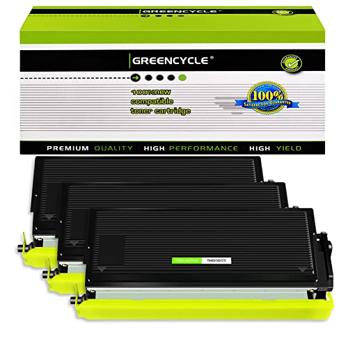 greencycle 3 PK Compatible TN570 TN-570 TN540 TN-540 Toner Cartridge Replacement for Brother DCP-8020 8040 8045D HL-5140 5150D 5170 MFC-8220 8440D Printer