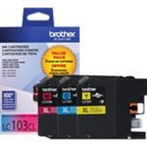 Brother LC103 Ink Cartridge ( Cyan,Magenta,Yellow , 3-Pack )