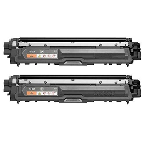 Clearprint TN221BK Compatible Black Toner Cartridge Replacements for Brother TN221 (2-Pack)