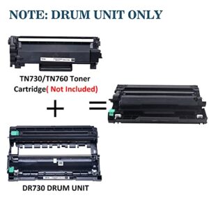 MIRHO Compatible Drum Unit Replacement for Brother DR730 DR-730 DR 730 to Use with HL-L2370DW HL-L2390DW MFC-L2750DW MFC-L2710DW DCP-L2550DW (Drum Unit, 1 Pack)