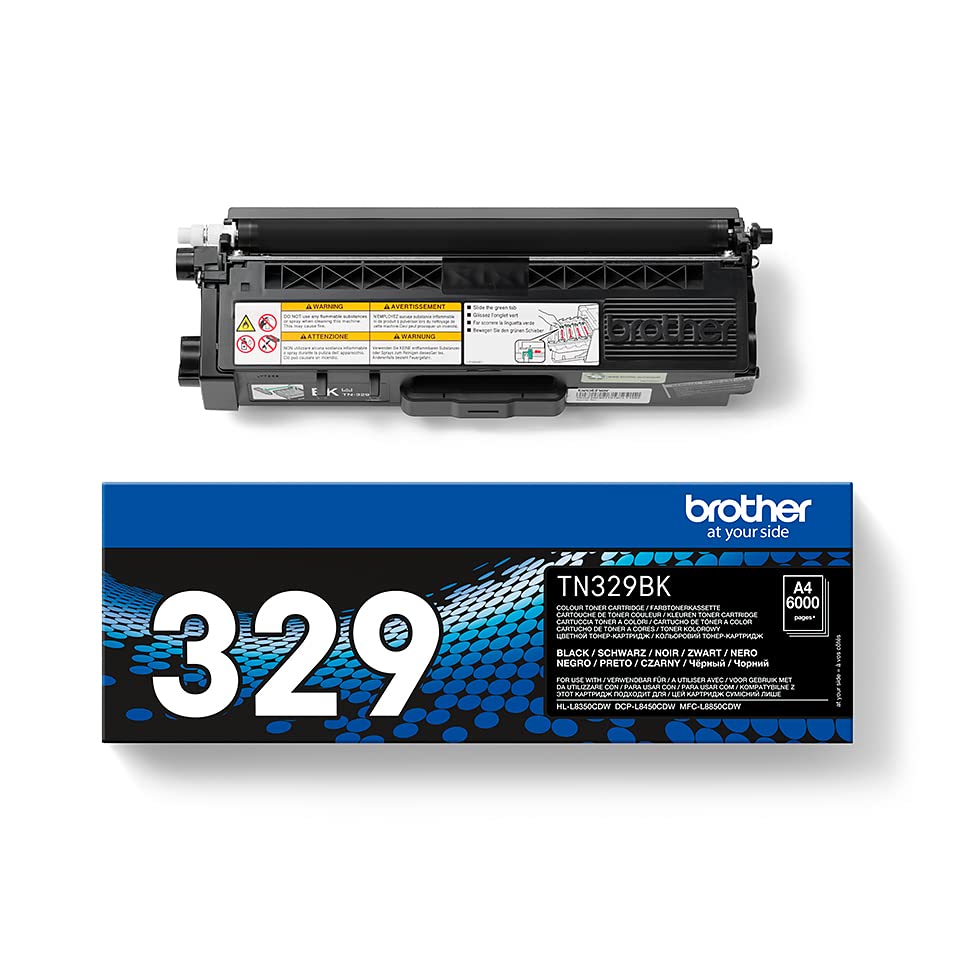 Brother TN-329BK Toner Cartridge, Black, Single Pack, Super High Yield, Includes 1 x Toner Cartridge, Genuine Supplies