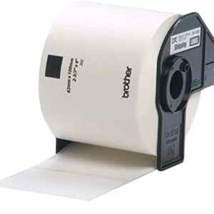 Brother DK-11202 Label Roll, Shipping Labels, Black on White, 300 Labels, 62 mm (W) x 100 mm (L), Brother Genuine Supplies