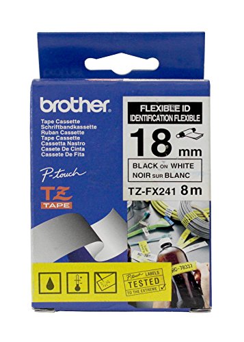 Brother International TZE-FX241 Blk on Wht 3 4" w Flexible TZ (TZE-FX241)