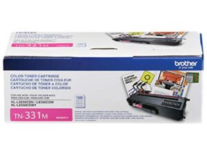 brother tn-331m toner cartridge magenta – 1 pack in retail packing