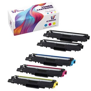 az supplies compatible toner cartridge replacement brother tn227k tn227m tn227y tn227c use in hl-l3210cw-l3230-l3270-l3290cdw mfc-l3710cw-l3750-l3770cdw (2black, high yield cyan magenta yellow, 5pack)