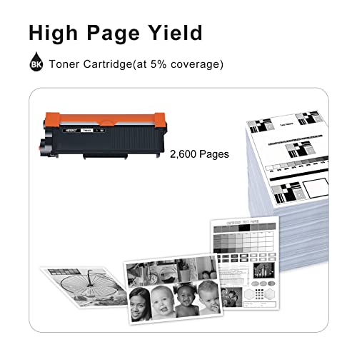 HENGFAT TN660 Toner Cartridge Compatible Replacement for Brother TN660 TN630 TN-660 for HL-L2380DW HL-L2300D HL-L2320D DCP-L2540DW HL-L2340DW MFC-L2700DW MFC-L2740DW L2720DW Printer (Black 2-Pack)