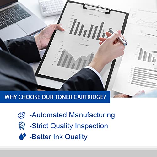 TN760 High Yield Black Toner Cartridge, TN-760 Toner, Page Yield Up to 4,000 Pages, 1 Pack, Replacement for Brother MFC-L2710DW MFC-L2750DW HL-L2370DW HL-L2395DW HL-L2350DW DCP-L2550DW Printer Toner