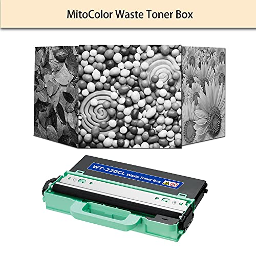 MitoColor 1 Pack Black WT-220CL Waste Toner Box Compatible for Brother WT220CL Waste Container Replacement for HL-3140CW 3170CDW 3180CDW MFC-9130CW 9330CDW 9340CDW Printer