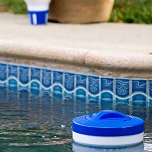 Poolmaster 32155 Floating Swimming Pool Chlorine and Bromine Dispenser, Large, Blue