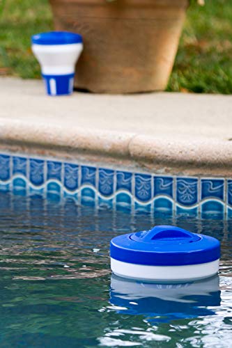 Poolmaster 32155 Floating Swimming Pool Chlorine and Bromine Dispenser, Large, Blue