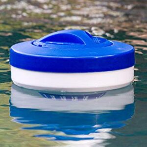 Poolmaster 32155 Floating Swimming Pool Chlorine and Bromine Dispenser, Large, Blue