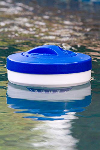 Poolmaster 32155 Floating Swimming Pool Chlorine and Bromine Dispenser, Large, Blue