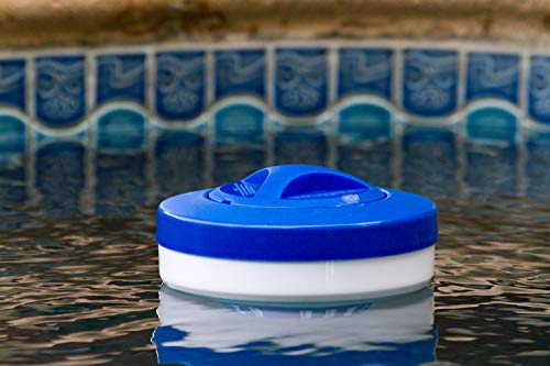 Poolmaster 32155 Floating Swimming Pool Chlorine and Bromine Dispenser, Large, Blue