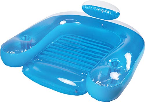 Poolmaster Paradise Water Chair Inflatable Swimming Pool Floats For Adults, Blue