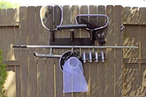 poolmaster swimming pool maintenance tool organizer, black