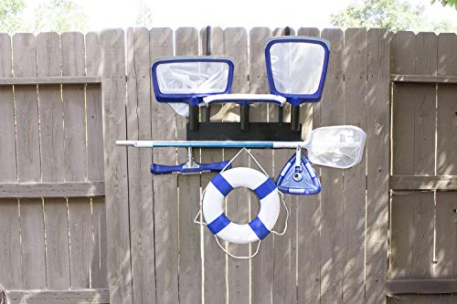 Poolmaster Swimming Pool Maintenance Tool Organizer, Black