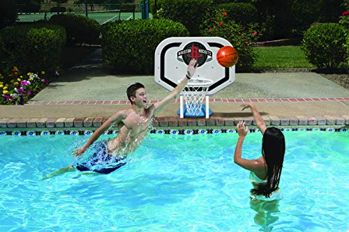 Poolmaster 72941 Houston Rockets NBA Pro Rebounder-Style Poolside Basketball Game , White