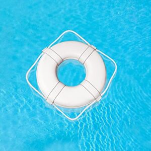 Poolmaster 55551 Coast Guard Approved Life Ring Buoy, 30-Inch Diameter, White