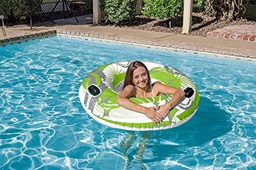 Poolmaster 01503 50-Inch Hurricane Sport Swimming Pool Float Inner Tube, Green