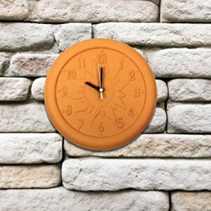 Poolmaster 52550 Indoor or Outdoor 12-Inch Terra Cotta Clock