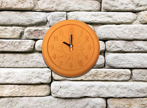 Poolmaster 52550 Indoor or Outdoor 12-Inch Terra Cotta Clock