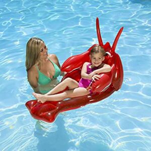 Poolmaster Lobster Lounge Ride-On , Red