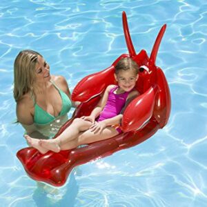 Poolmaster Lobster Lounge Ride-On , Red