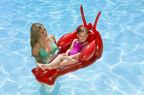 Poolmaster Lobster Lounge Ride-On , Red