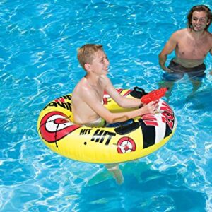 Poolmaster Bump N Squirt Swimming Pool Tube with Action Squirter, Yellow