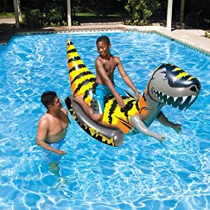 Poolmaster T-Rex Inflatable Ride-On Dinosaur Jumbo Swimming Pool Float Rider