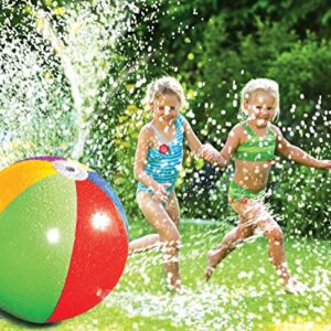 Poolmaster Splash and Spray Beach Ball Sprinkler Water Toy