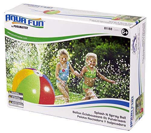 Poolmaster Splash and Spray Beach Ball Sprinkler Water Toy