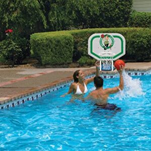 Poolmaster 72933 Boston Celtics NBA Pro Rebounder-Style Poolside Basketball Game, white, one size