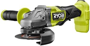 ryobi one+ hp 18v brushless cordless 4-1/2 in. angle grinder (tool only) pblag01b