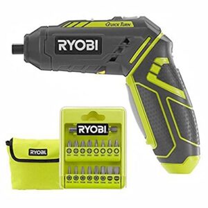 ryobi hp44lk 4-volt lithium-ion screwdriver kit with charger battery