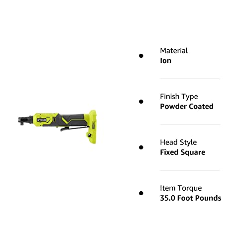 RYOBI P344 18V ONE+ 3/8-inch 4-Position Lithium Ion Compact Rotating Power Ratchet (Tool-Only, Battery & Charger Not Included)