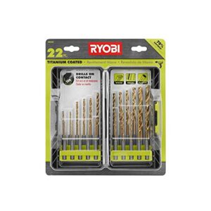 ryobi titanium drill bit kit (22-piece)