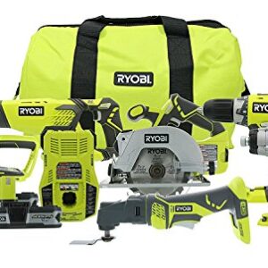 RYOBI P884 18-Volt ONE+ Lithium-Ion Combo Kit (6-Tools)