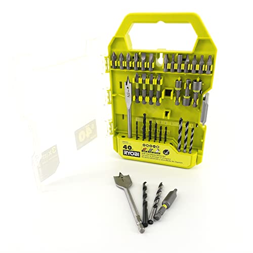 Ryobi Drill Set Bundle with Ryobi 18V ONE+ Drill, Drill Bits, and Buho Tool Bag