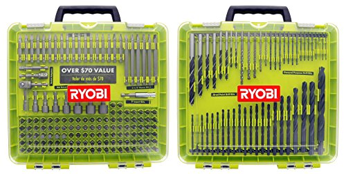 Ryobi A981952QP 195 Piece Drilling and Driving Kit for Wood, Plastic, Metal, and Masonry Work