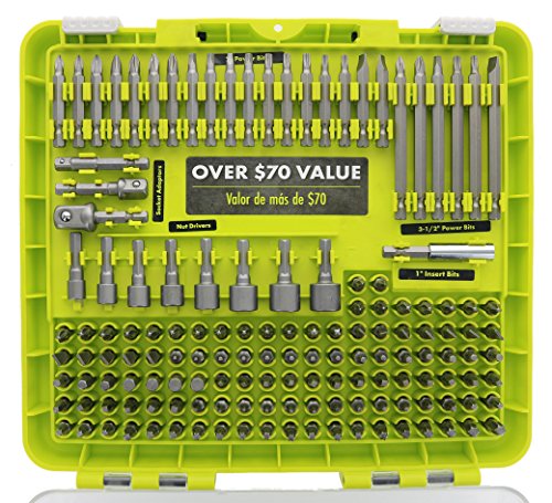 Ryobi A981952QP 195 Piece Drilling and Driving Kit for Wood, Plastic, Metal, and Masonry Work