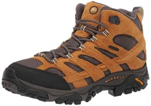 merrell men’s moab 2 mid wp hiking boot, gold, 12