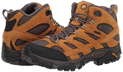 Merrell Men's Moab 2 MID WP Hiking Boot, Gold, 12